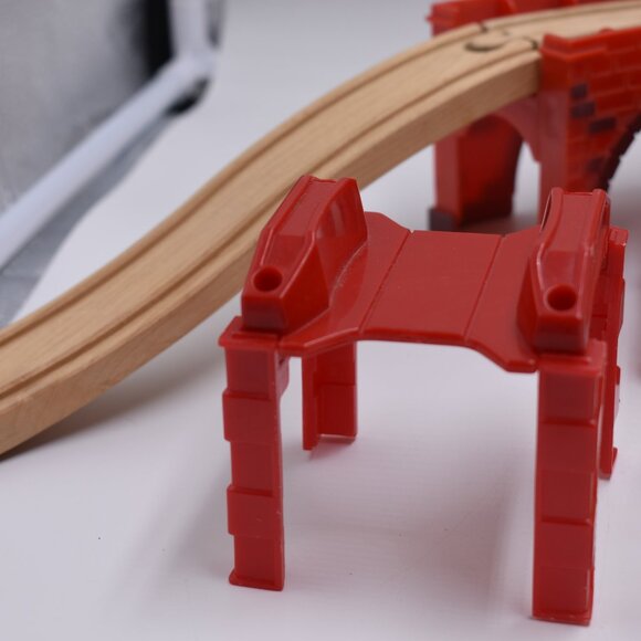 Thomas & Friends | Toys | Lot Of Curved Red Bridge Risers Curved Arch ...